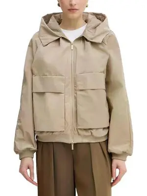 Armani Exchange Hooded Zip-up Jacket - Neutrals