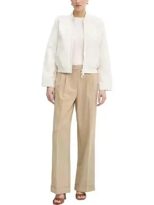 Armani Exchange Zip-up Bomber Jacket - White