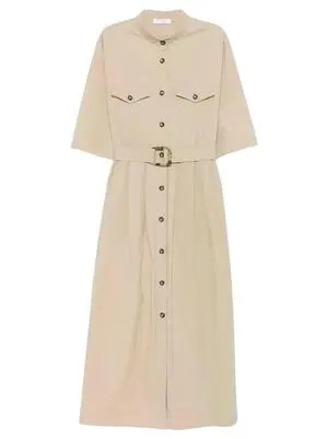 FEDELI Fedeli Belted Midi Dress