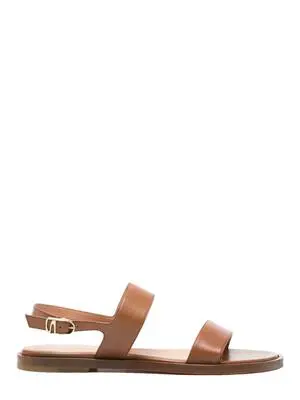 Santoni Buckle-fastening Leather Sandals - Brown