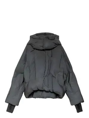 DINGYUN ZHANG Padded Hooded Down Jacket - Grey