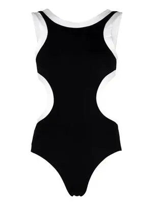 Staud Dolce Cut-out One-piece Swimsuit - Black