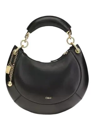 Chloé Marcie Logo-print Shoulder Bag - Black