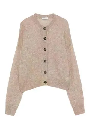 Brunello Cucinelli Sheer Knit Button-up Cardigan - Neutrals