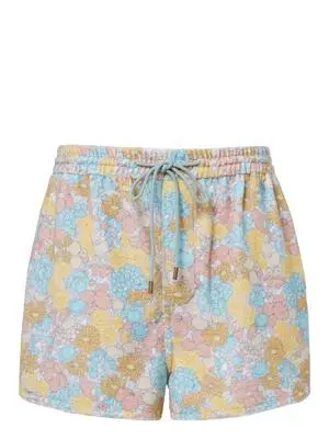 Chloé Floral Cotton Terry Shorts - Multicoloured
