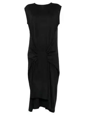 TOTEME Knotted Sleeveless Midi Dress - Black