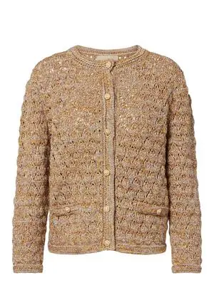 Valentino Garavani Open-knit Cardigan - Beige