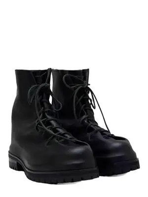 424 424 Lace-Up Rear-Zip Boots