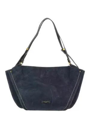 GIANNI CHIARINI GIANNI CHIARINI Bloom Suede Shoulder Bag Blue