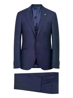 LUIGI BIANCHI MANTOVA Single-breasted Tailored Suit - Blue