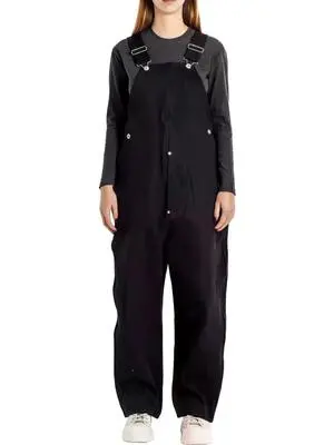 TUKI Type Wide-leg Dungarees - Black