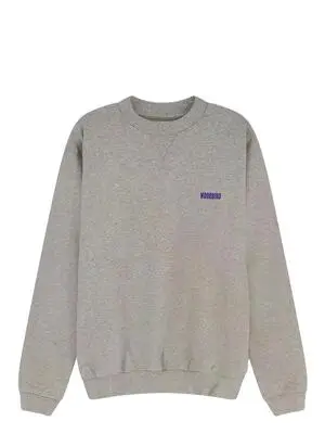 WOODBIRD Cane Lion Logo Cotton Sweater - Grey