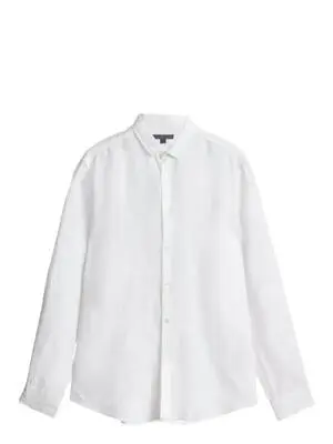 John Varvatos Orchard Club-collar Long-sleeve Shirt - White