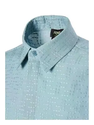 Fendi Ff Jacquard Shirt - Blue