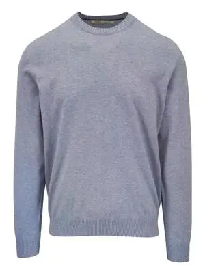 MAURIZIO BALDASSARI Fine-knit Crew-neck Sweater - Blue
