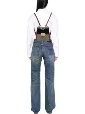 GUCCI Gucci GG Supreme Padlock Backpack