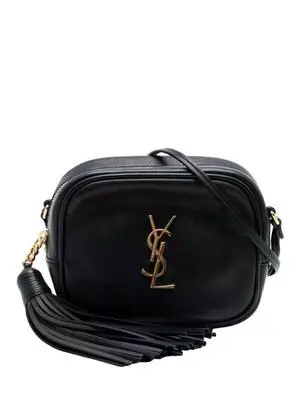 Saint Laurent Calfskin Monogram Blogger Bag - Black