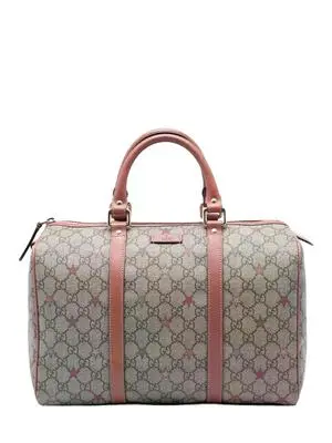 Gucci Medium Gg Supreme Stars Joy Boston Bag - Neutrals