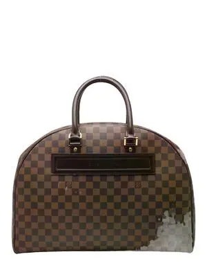 LOUIS VUITTON Damier Ebene Nolita 24 Heures Handbag - Brown