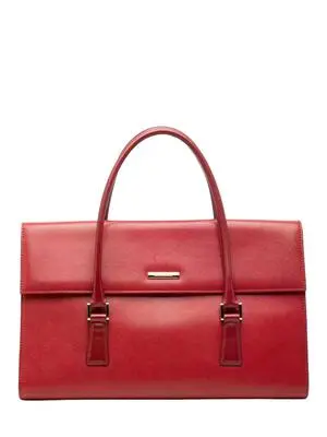 Burberry Leather Handbag - Red