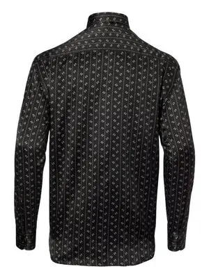 BILLIONAIRE Apple Gold Cut Long-sleeves Shirt - Black