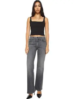 MOTHER The Bookie Sneak Dainty And Dangerous Jeans - Grey