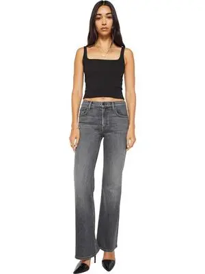 MOTHER The Bookie Sneak Dainty And Dangerous Jeans - Grey