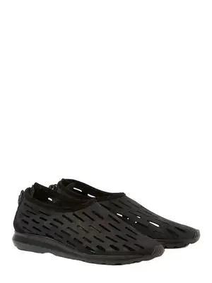 Our Legacy Leather Cut-out Detail Sneakers - Black