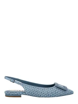 ROGER VIVIER Slingback Flats - Blue