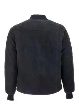 VOLFAGLI FIRENZE Suede Leather Jacket - Blue