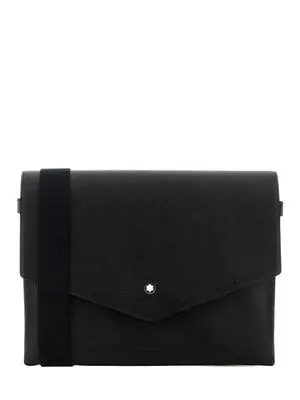 Montblanc Companion Pebbled Leather Cross Body Bag - Black