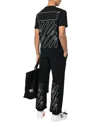 Off-White Logo-print Short-sleeve T-shirt - Black