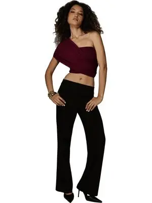 Bardot Milena High Rise Flared Pant - Black