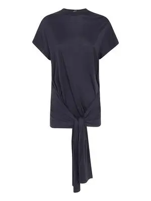 TOTEME Jersey Top With Tie Waist - Black