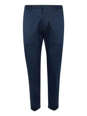 Paul Smith Cotton Stretch Trousers - Blue