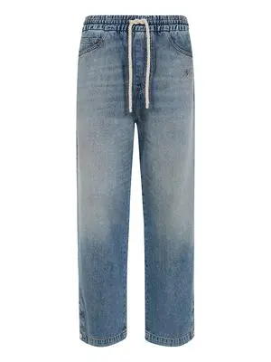 Amiri Drawstring Baggy Jeans - Blue