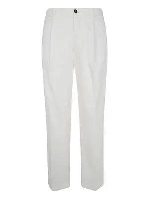 NINE:INTHE:MORNING NINE IN THE MORNING Philip Pleated Chino Trousers Beige