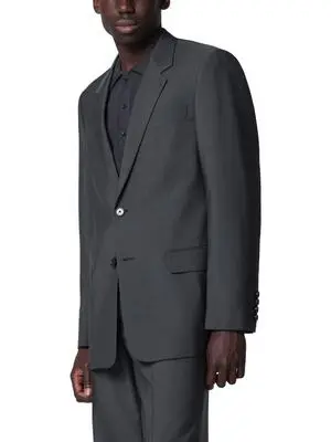 Valentino Garavani Single-breasted Wool And Mohair Blend Blazer - Black