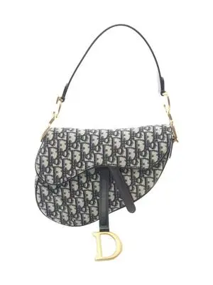 Dior Saddle Oblique Handbag - Neutrals