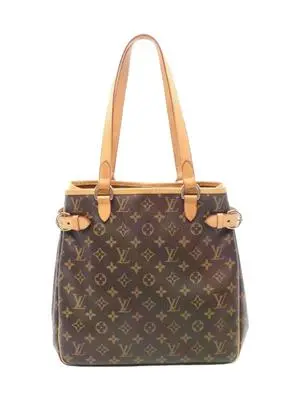 LOUIS VUITTON Monogram Batignolles Vertical Tote Bag - Brown