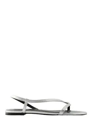 Staud Louden Strappy Sandals - Silver