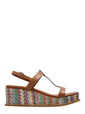 JIMMY CHOO Theia Wedge 60' Wedge Sandals - Multicolour
