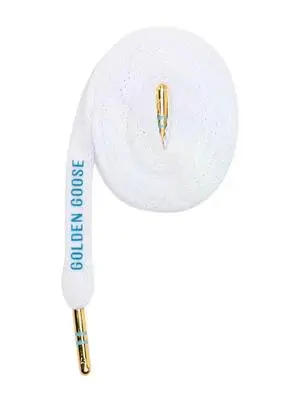 GOLDEN GOOSE Tournament Logo-print Shoe Laces - White