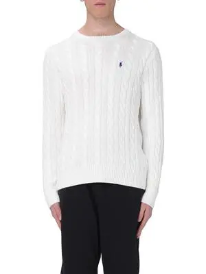 Polo Ralph Lauren Cable Knit Crewneck Sweater - White
