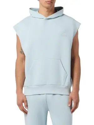 PLEIN SPORT Sleeveless Hooded Sweatshirt - Turquoise
