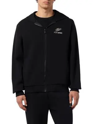 PLEIN SPORT Zip-up Hoodie - Black