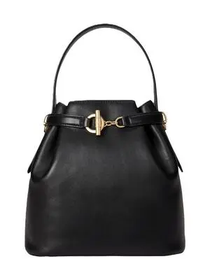 Ralph Lauren Smooth Calf Bucket Bag - Black