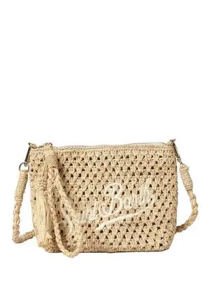 MC2 SAINT BARTH Mini Crochet Raffia Bag With Tassels - Rope