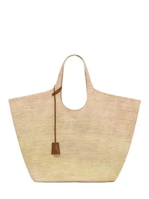 ANINE BING Lili Raffia Tote Bag - Neutrals