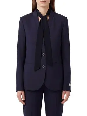 FORTE_FORTE Single Breasted Jacket - Blue